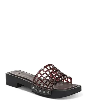 COACH Criss Cross Slide Sandals