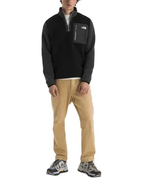 The North Face Yumiori Quarter Zip Fleece Pullover - Black/asphalt /mountain