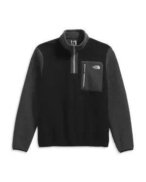 The North Face Yumiori Quarter Zip Fleece Pullover - Black/asphalt /mountain