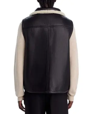 Helmut Lang Relaxed Fit Shearling Vest
