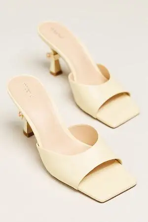 MAEVE Maeve Metal Bow Open-Toe Mule Heels