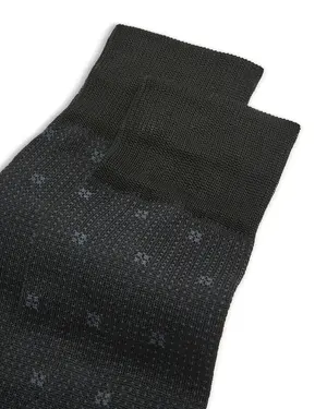 Bloomingdale'S Dot Crew Socks - Black