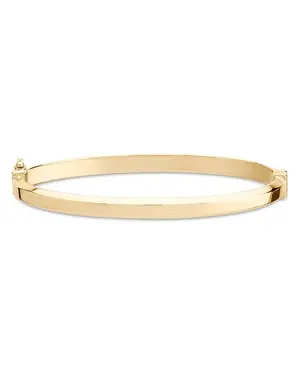 Lana Jewelry 14k Yellow Edged Hollow Bangle Bracelet - Gold