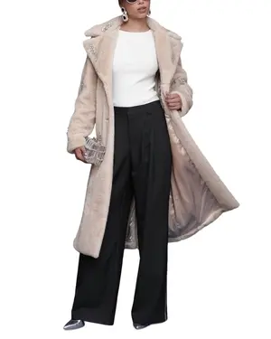 Avec Les Filles Belted Robe Maxi Coat