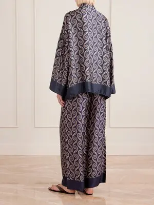 Faithfull The Brand Cora Printed Satin Shirt