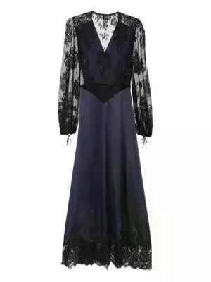 Carine Gilson Lace-detail Silk Nightdress