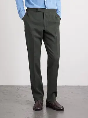 Thom Sweeney Double-breasted Linen Suit