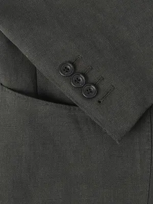 Thom Sweeney Double-breasted Linen Suit