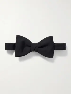 Mr P. Silk Bow Tie And Pocket Square Set
