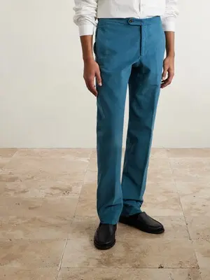 Sid Mashburn Stretch Cotton-moleskin Trousers