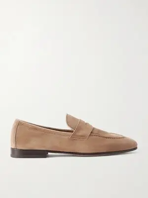 Brunello Cucinelli Suede Loafers - Neutrals
