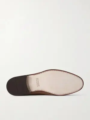 Brunello Cucinelli Suede Loafers - Neutrals