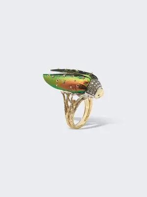 BIBI VAN DER VELDEN Scarab Fly Ring - Yg