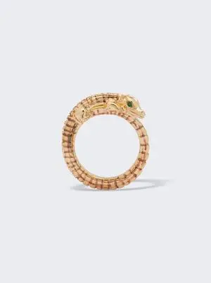 BIBI VAN DER VELDEN Alligator Pinky Ring - Yg