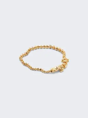 BIBI VAN DER VELDEN Alligator Vertebrae Bracelet - Yg