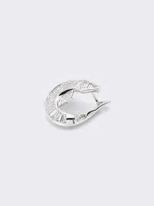 BIBI VAN DER VELDEN Diamond Alligator Twist Right Earring - Wg
