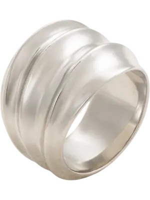 BY PARIAH Flux Recycled Sterling Ring - Silver