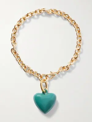 ROXANNE ASSOULIN Mini Puffy Heart Bracelet - Green
