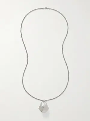 Khaite Lotus Small -tone Necklace - Silver