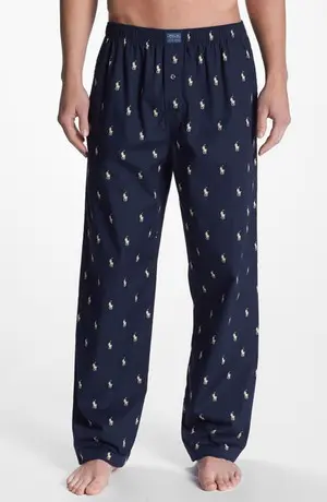 Polo Ralph Lauren Cotton Lounge Pants - Navy/white