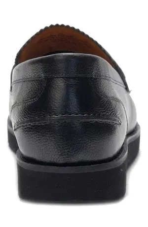 A. VEER Mason Penny Loafer - Black Leather