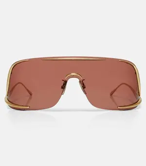 Loewe Logo Shield Sunglasses - Red