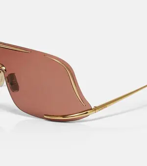 Loewe Logo Shield Sunglasses - Red