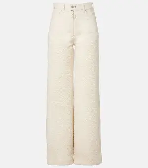Cordova Kozzy Wool-blend Wide-leg Pants - White