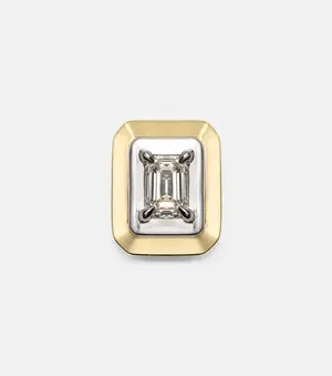 RAINBOW K 9kt Single Earring With Diamond - Gold