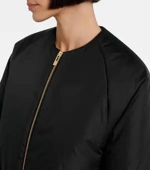 Alaïa Puffer Cropped Jacket - Black