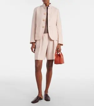Loro Piana Bale Mini Leather Tote Bag - Orange