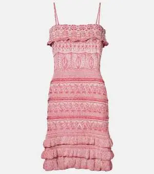 Etro Crochet Ruffled Minidress
