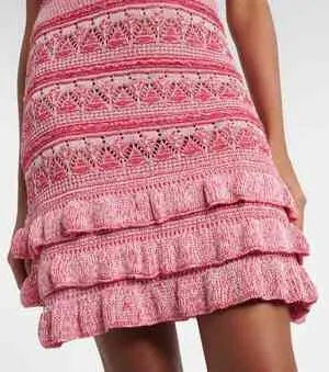 Etro Crochet Ruffled Minidress