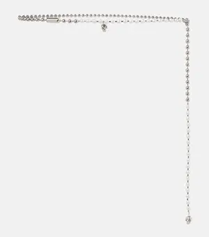 Alexander McQueen Skull Embellished Chain Belt - Silver
