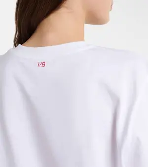 Victoria Beckham Printed Cotton Jersey T-shirt