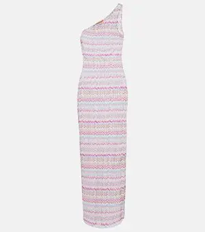 Missoni Zigzag One-shoulder Maxi Dress - Multicoloured