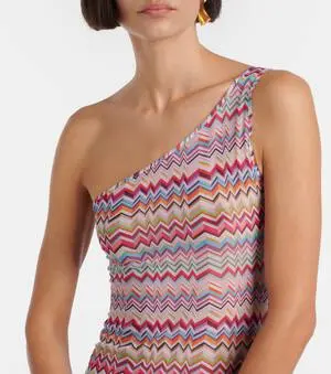 Missoni Zigzag One-shoulder Maxi Dress - Multicoloured