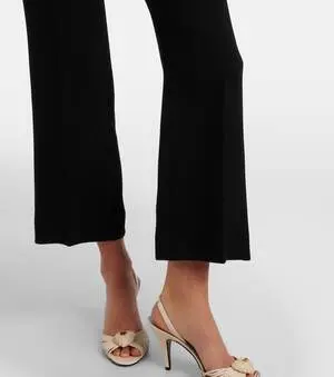 Valentino Garavani Vgold Virgin Wool Crêpe Straight Pants