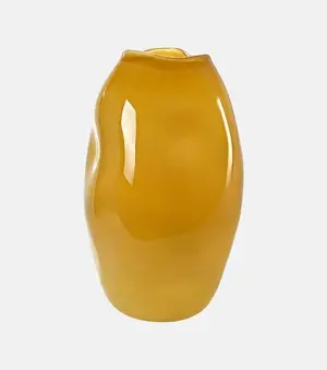 ALEXA LIXFELD Meteorite Glass Vase - Yellow