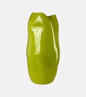 ALEXA LIXFELD Meteorite Glass Vase - Green