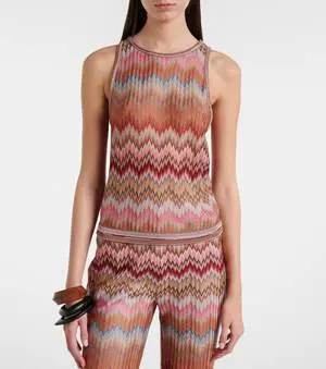 Missoni Zigzag Lamé Tank Top - Multicoloured