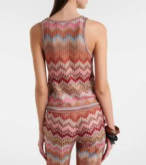 Missoni Zigzag Lamé Tank Top - Multicoloured