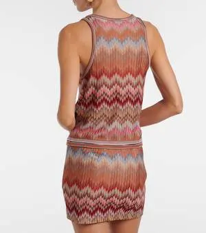 Missoni Zigzag Lamé Tank Top - Multicoloured