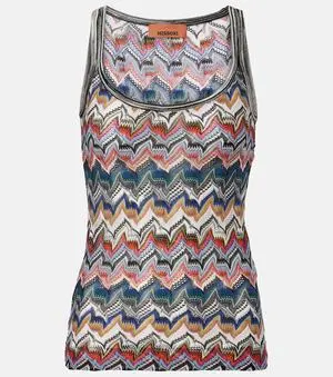 Missoni Zigzag Lamé Tank Top - Multicoloured