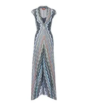 Missoni Gathered Asymmetric Lamé Maxi Dress - Multicoloured