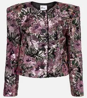 SELF-PORTRAIT Sequined Jacket - Multicoloured