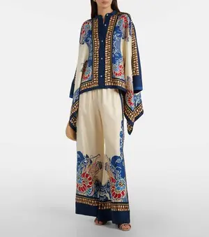 La DoubleJ Printed Silk Twill Shirt