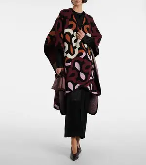 La DoubleJ Wool Jacquard Cape