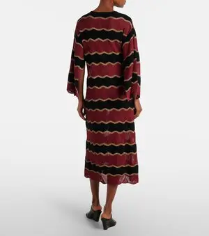 La DoubleJ Hang Ten Cotton-blend Lamé Kaftan
