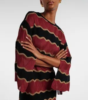 La DoubleJ Hang Ten Cotton-blend Lamé Kaftan